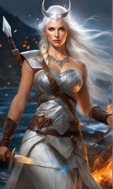 Female Valkyrie Blonde Valkyrie Fantasy Female Gladiator Goddess