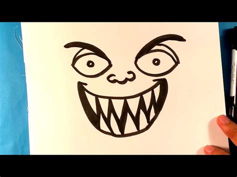 Creepy Face Drawings