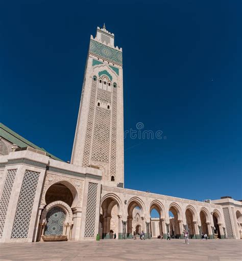 Exterior Of The Famous Hassan Ii Mosque At The Coast Of Casablanca In