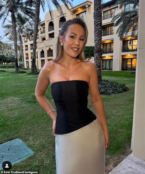 Kate Ferdinand Wows In A Glamorous Black And White Gown As She Proudly
