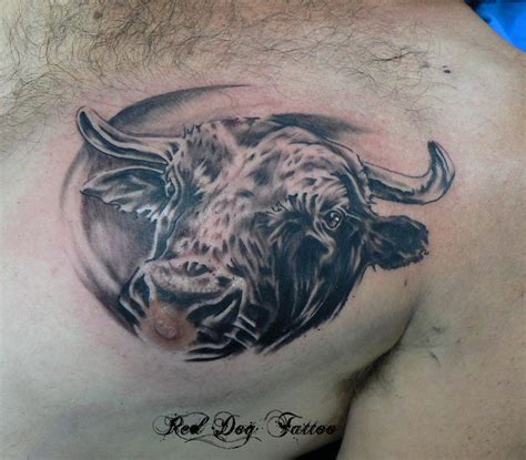 Taurus Bull Tattoo Chest