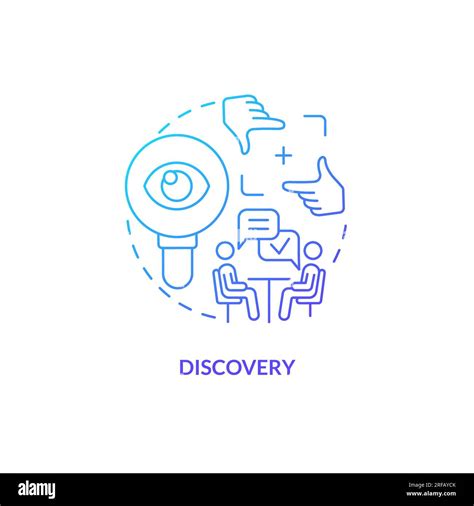 2d Gradient Discovery Linear Icon Concept Stock Vector Image And Art Alamy