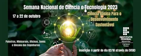 Semana Nacional De Ciência E Tecnologia 2023