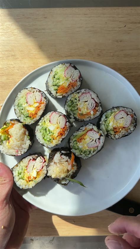 South Korean Dish Kimbap