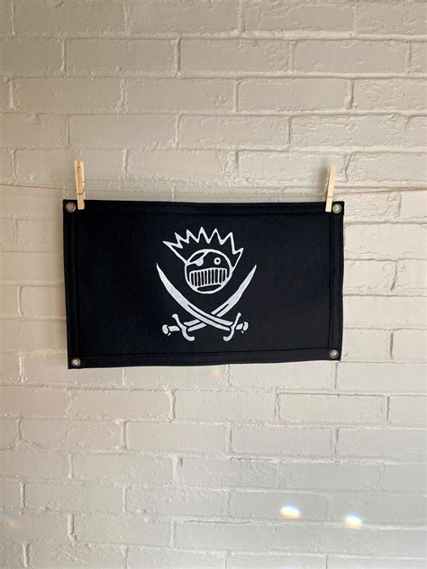 The Boognish Jolly Roger Fan Made Ween Inspired Felt Flag Etsy