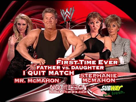 Vince Mcmahon Vs Stephanie Mcmahon No Mercy 2003 Rwwematchgraphics