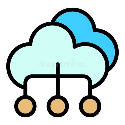 Filter Search Data Cloud Server Icon Vector Flat Stock Vector Illustration Of Search Color