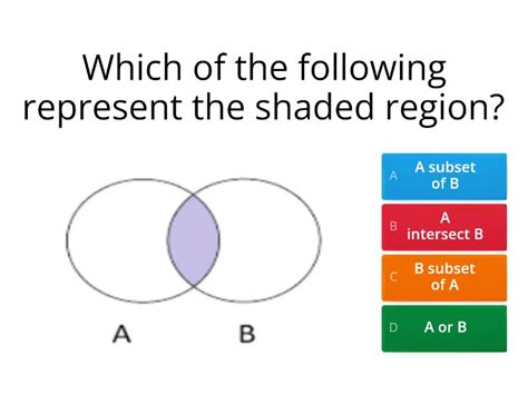 Intersection Of Sets Quiz
