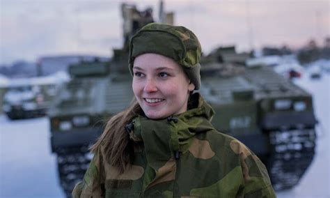 Princess Ingrid Alexandra Started A Military Training At Skjold Camp