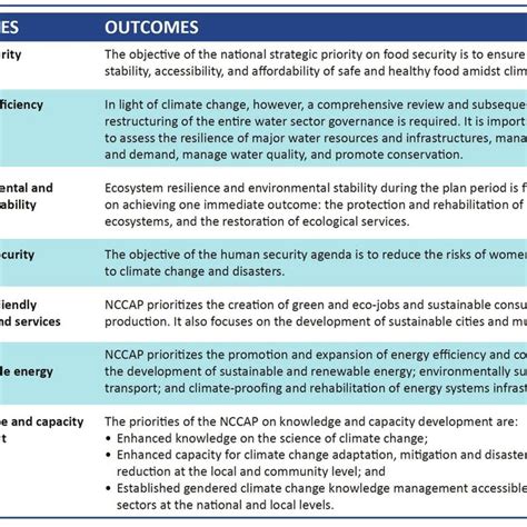 Summary Of Nccap Strategic Directions Download Scientific Diagram