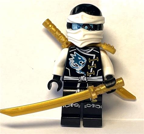 Lego Ninjago Skybound Zane Minifigure Njo189 With Katanas 70603 See