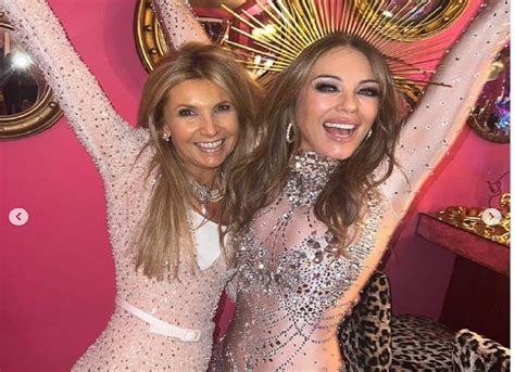 Snaps Elizabeth Hurley Sizzles In A Bedazzled Bodysuit For The New Year
