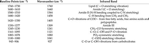 Ftir Spectroscopy Identification Of Major Characteristic Peaks