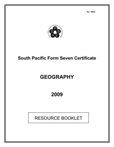 Geography Resource Booklet 09 Pdf