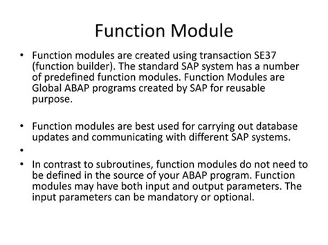 modularisation techniques new pptx