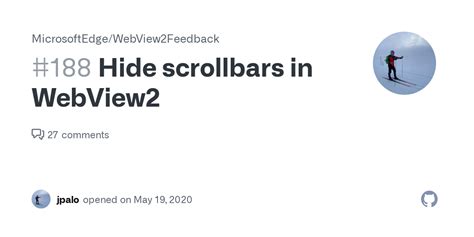Hide Scrollbars In WebView2 Issue 188 MicrosoftEdge WebView2Feedback GitHub