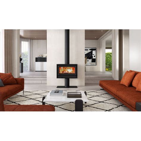 Solzaima Back Box Slim Eco Stufa A Legna 10 8 Kw Nera