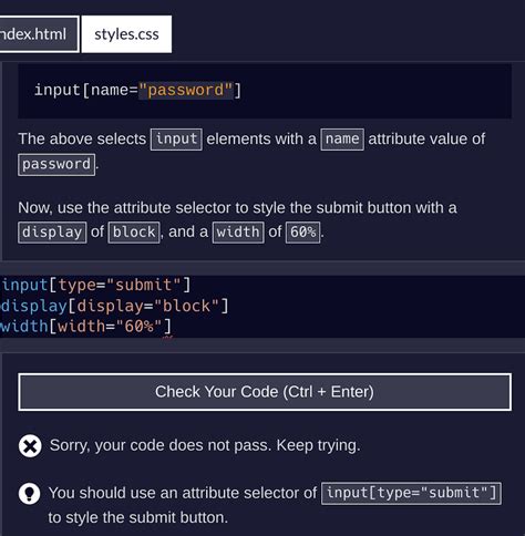 Learn Html Forms By Building A Registration Form Step 57 Html Css The Freecodecamp Forum
