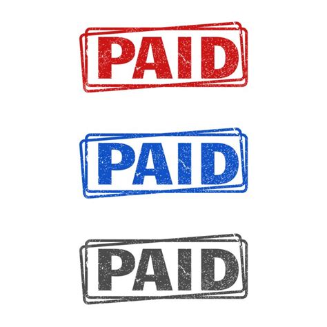 Paid Stamp Clipart