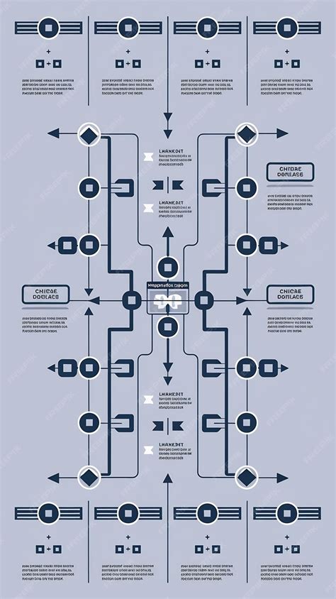 Flow Chart Infographic Template With Nodes And Arrows Process Diagram