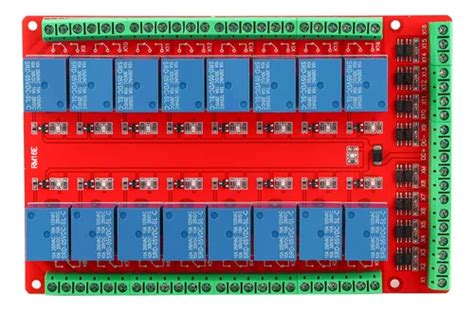 Interface De Módulo Isolado De Relé De 16 Canais Dc5v Uk Plu Frete Grátis