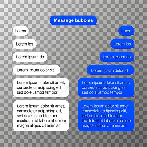 Message Bubbles Design Template