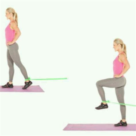 Standing Hip Flexion W Band By Greg T Exercise How To Skimble