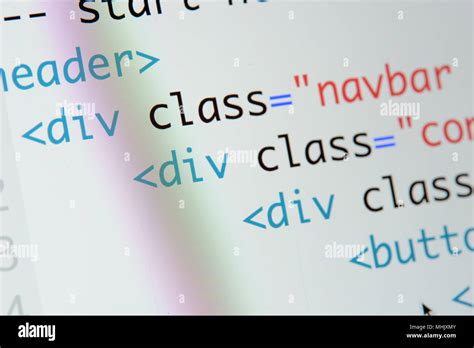 Du Vrai Code Html Lélaboration Décran Flux De Travail Programmation