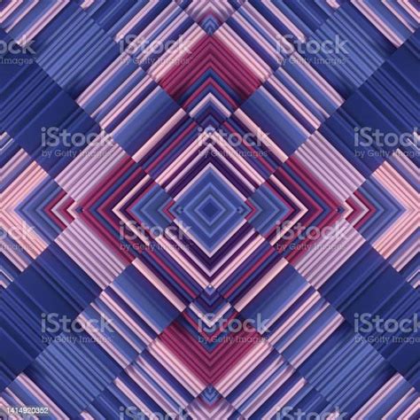 직사각형 모양의 파도 스택의 Kaleidoscopic 패턴 추상적 인 예술 디자인 3d 렌더링 디지털 일러스트레이션 0명에 대한