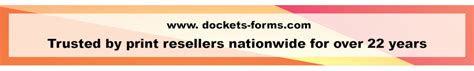 Dockets Forms