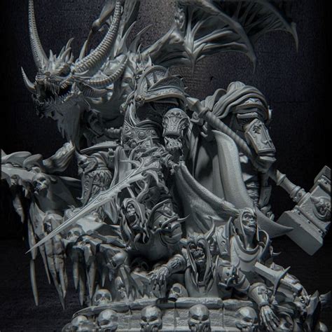 3d Lich King World Of Warcraft 3d Stl Model Digital Download Art Diy