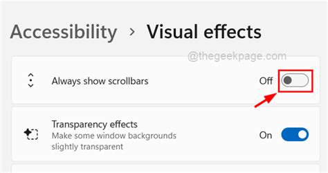 How To Enable Or Disable Always Show Scrollbars In Windows 11