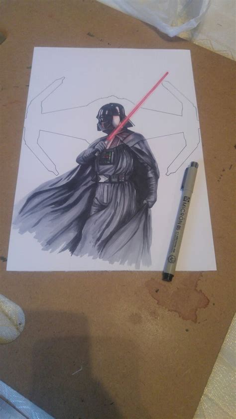 Darth Vader Marker Drawing