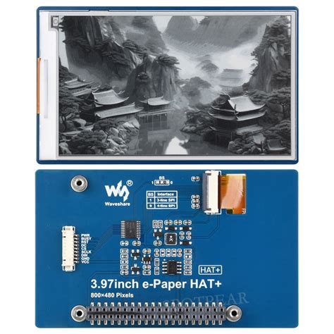 Raspberry Pi 397 Inch E Paper Link Bw 800x480 For Arduino Jetson Stm32 Esp32