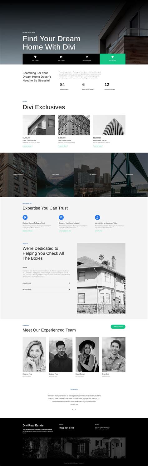 Get A Free Realty Layout Pack For Divi
