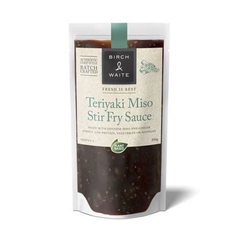 Buy Birch And Waite Teriyaki Miso Stir Fry Sauce 200g Coles