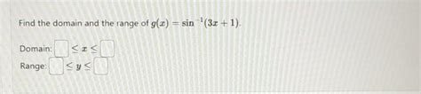 solved find the domain and the range of