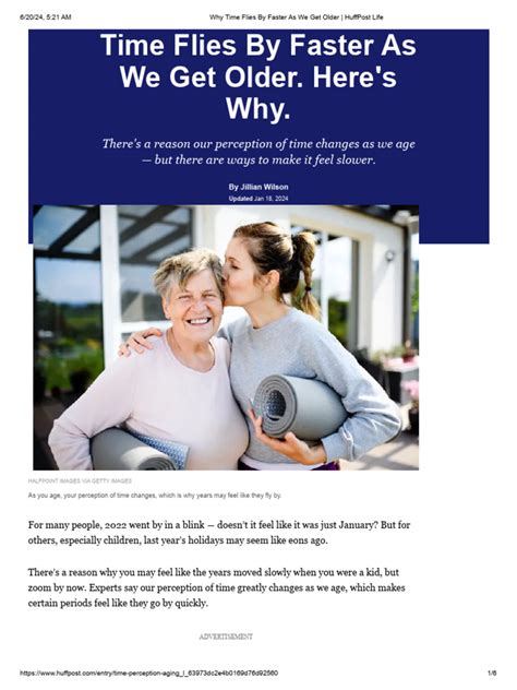 Why Time Flies By Faster As We Get Older Huffpost Life 2024 Pdf
