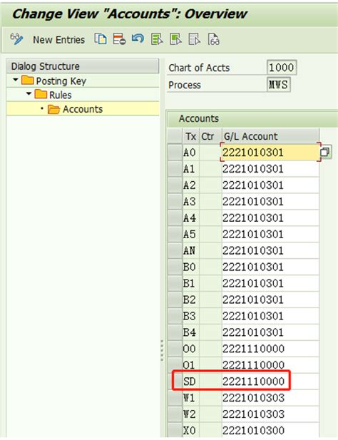 Error In Account Determination Table T030k Key 10 SAP Community