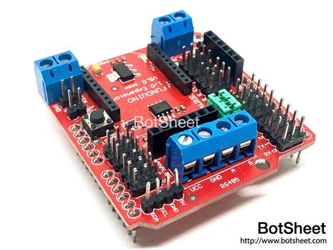 Arduino Io Expansion Shield V5 傳感器及xbee插糟擴展板 Botsheet