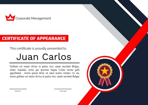 Sample Certificate Of Appearance Govt Of Appearance India Certified