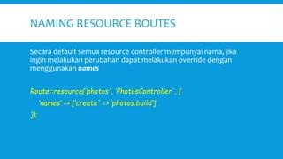 Controller Dalam Laravel Pemrograman Web II PPT
