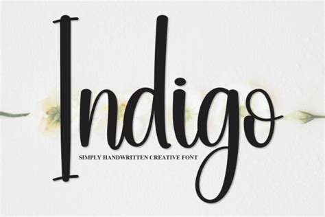indigo script font download free font