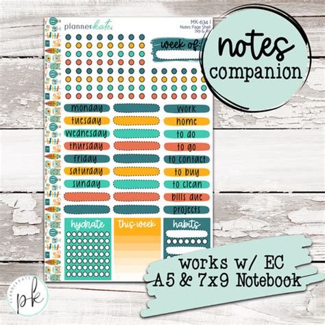Mk 634 I Traveler Ec Notes Companion Page Plannerkate
