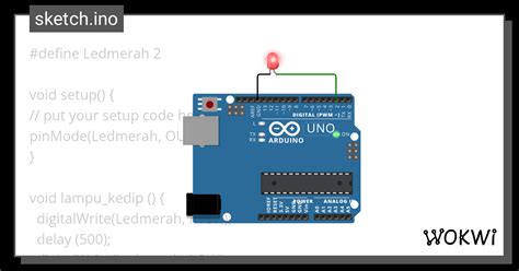 Lampu Kedip Copy Wokwi Esp32 Stm32 Arduino Simulator