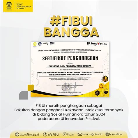 Fakultas Ilmu Pengetahuan Budaya Universitas Indonesia Humasfibui • Instagram Photos And Videos