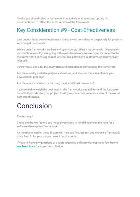 Software Development Frameworks Overview Benefits Key Considerations Pdf