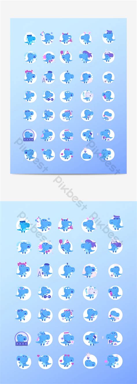 귀여운 공룡 색칠공부 웹·모바일 Ui 템플릿 무료 다운로드 Pikbest