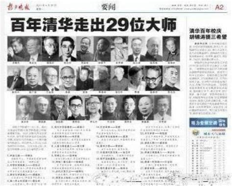 渔夫 on Twitter 百年来清华大学一共走出29位大师29位大师全部出自1949年前的清华若排除美籍的李政道杨振宁在