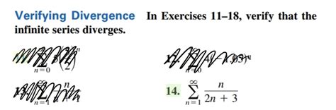 Solved Verifying Divergence In Exercises Verify That Chegg Com